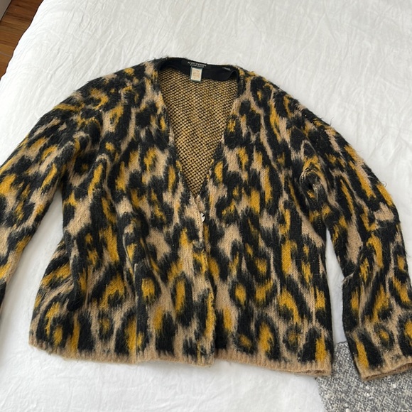 Sweaters | Scotch Soda Oversized Leopard Print Cardigan | Poshmark